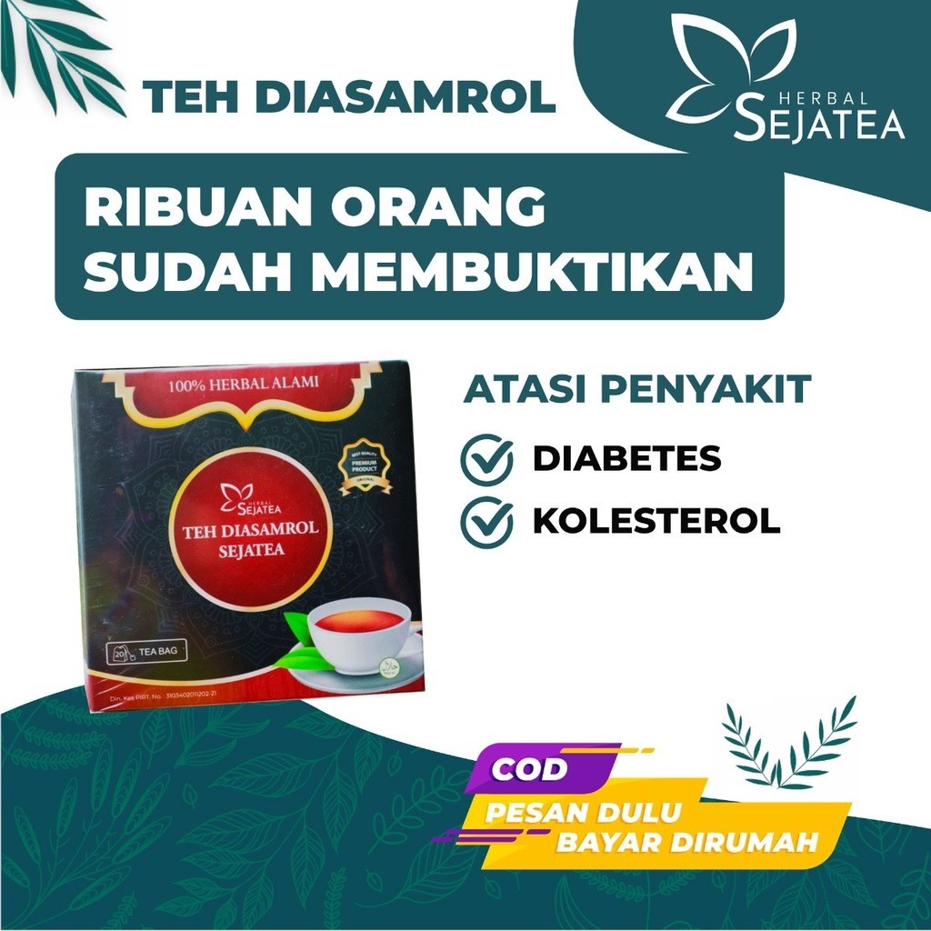 Jual Teh Diasamrol Teh Herbal Obat Diabetes Dan Kolesterol Paling Ampuh ...