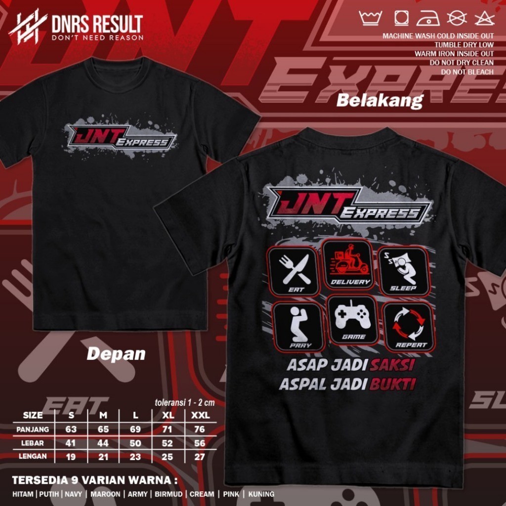 Jual DNRS Kaos JNT Express Asap Jadi Saksi Aspal Jadi Bukti - Baju ...
