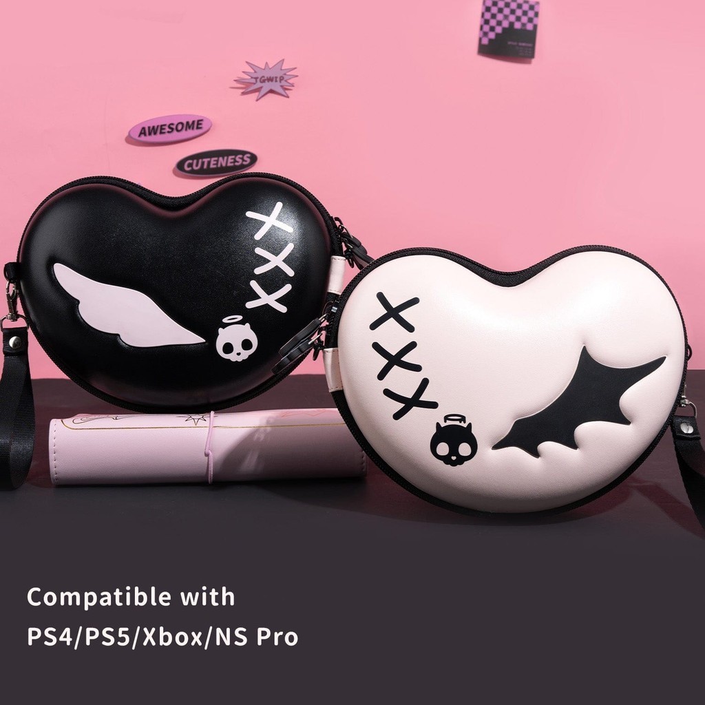 Jual GeekShare Sweetheart Skull Carrying Case for Playstation 5, PS4 ...