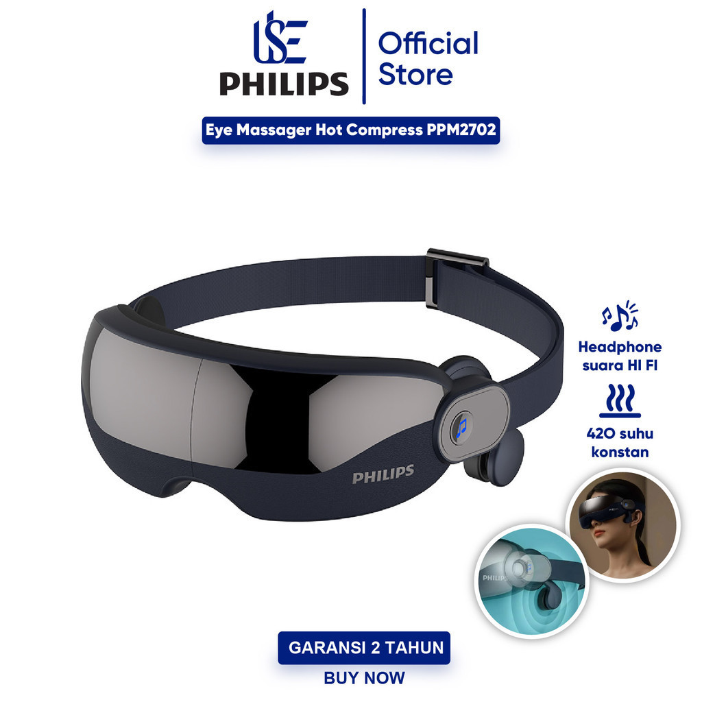 Jual Philips Massage PPM2702 Pijat Eyes Bone Transmission Music / 5 ...