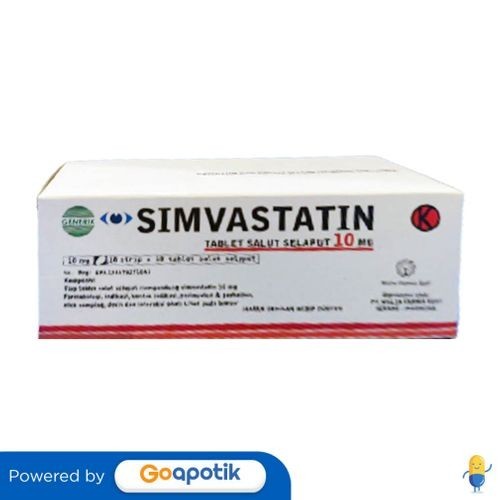 Jual Simvastatin Mulia 10 Mg Box 100 Tablet | Shopee Indonesia