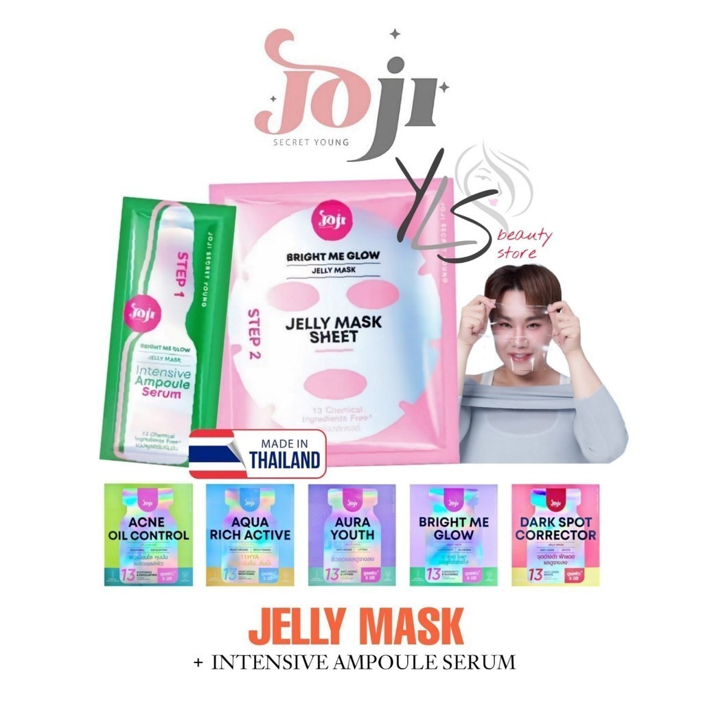Jual JOJI SECRET YOUNG JELLY MASK SHEET + SERUM - FACE MASKER WAJAH ORIGINAL THAILAND | Shopee ...