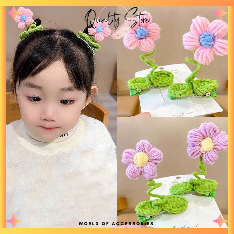 Jual QS - JEPITAN RAMBUT FASHION ANAK MODEL BUNGA TEGAK KOREA STYLE ...