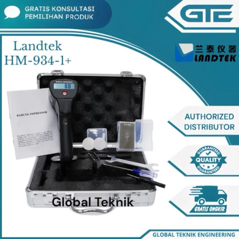 Jual Landtek HM-934-1+ Barcol Impressor Portable Rebound aluminium ...