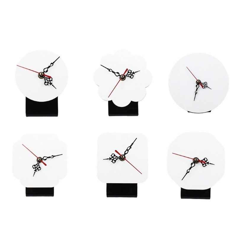 Jual Sublimation Blank Clock DIY Alarm Clock for Sublimation Heat Press ...
