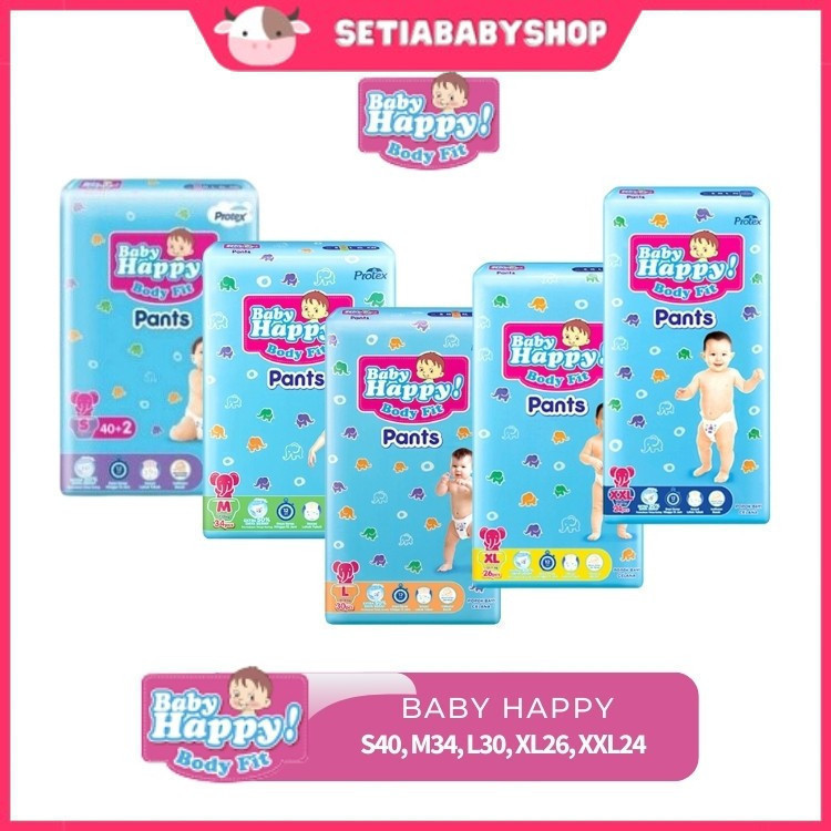 Jual **Baby Happy Pants S40, L30, M34, Xl26, XXL24 | Shopee Indonesia