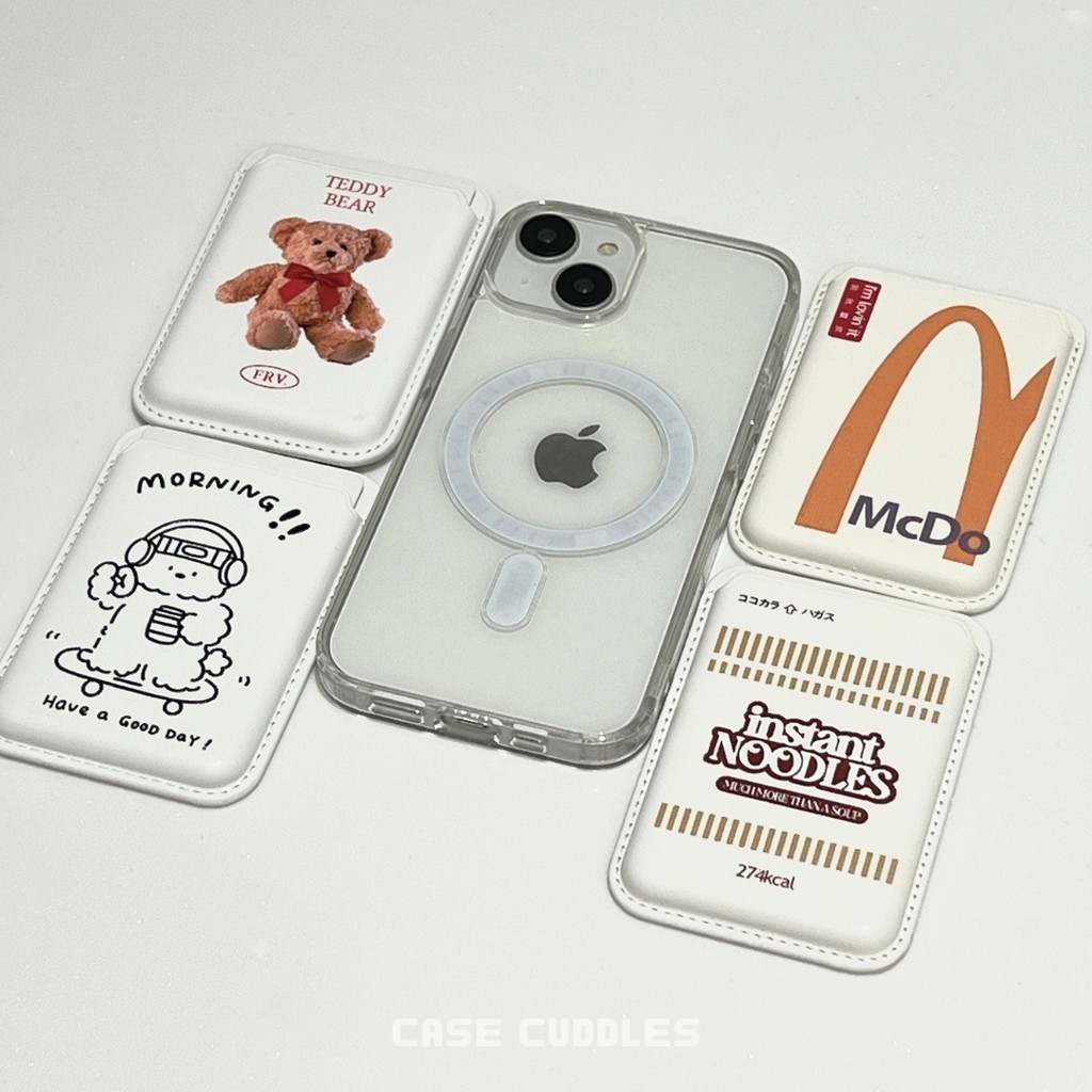 Jual [CASECUDDLES] Aesthetic Magsafe Wallet - Magnetic | Dompet Magsafe ...