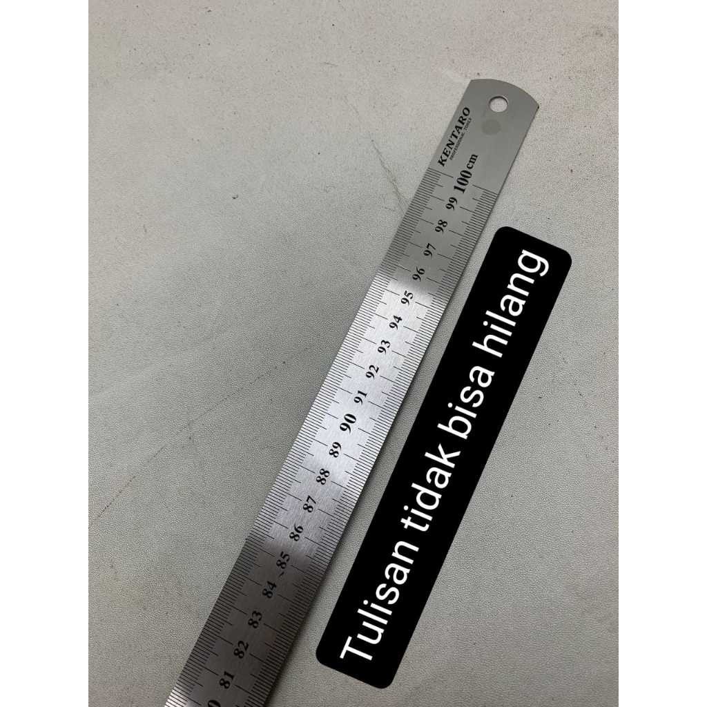 Jual Penggaris Mistar Kentaro 100cm/Penggaris stainless steel/Penggaris ...