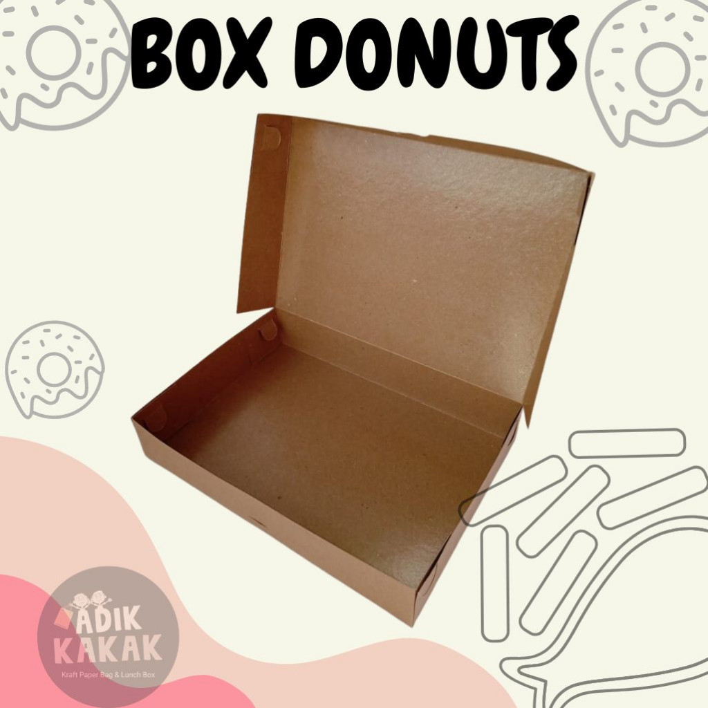 Jual KARDUS DONAT / DOS DONAT POLOS / NON DESAIN / NON SABLON / SUDAH ...