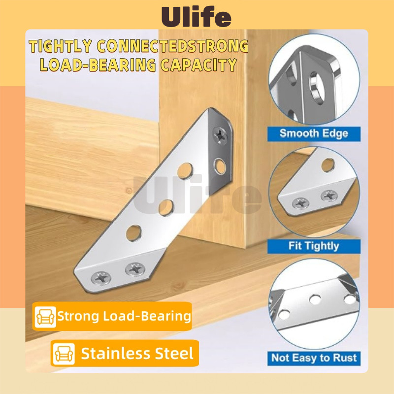 Jual 8PCS Siku Plat Besi Bingkai Segitiga Plat Siku Besi Ambalan Siku ...