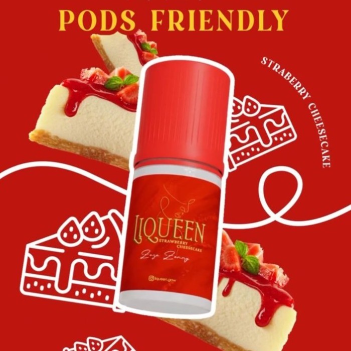 Jual Liqueen V2 Strawberry Cheesecake Pods Friendly 30mL by Zeze Zenny ...