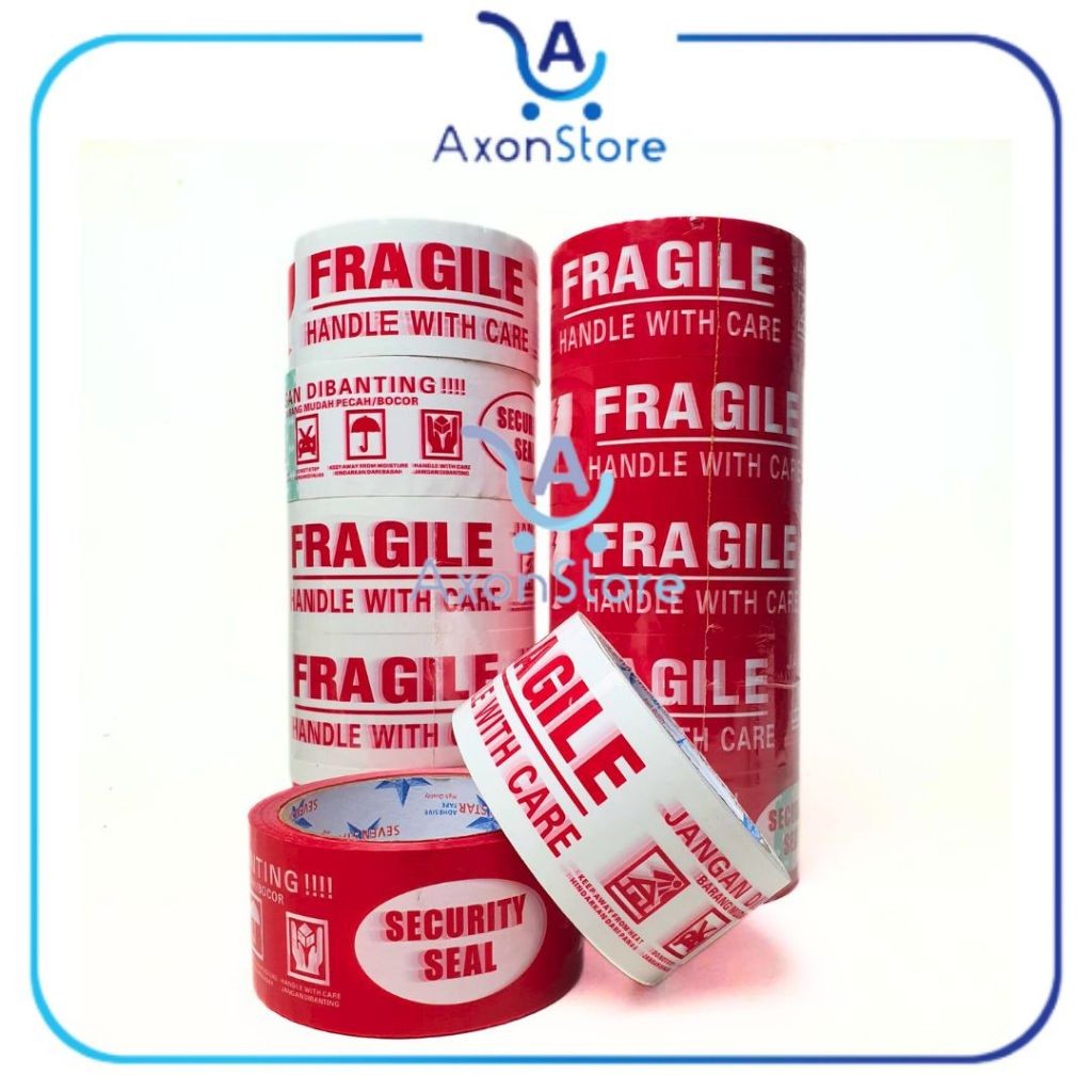 Jual Lakban FRAGILE STAR TAPE 45mm 50m Isolasi Tebal Selotip Murah ...
