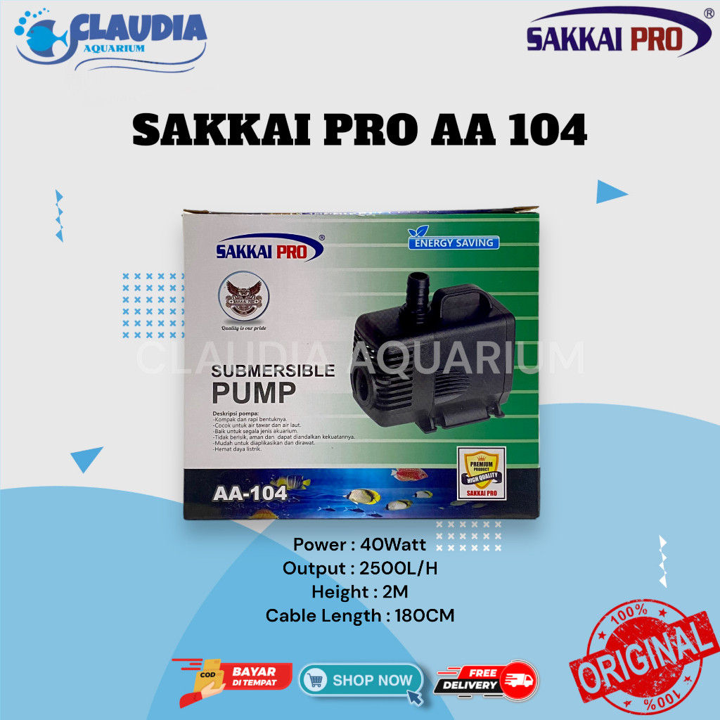 Jual QT56YP Pompa Celup Submersible Pump SAKKAI PRO AA 104 40 Watt ...