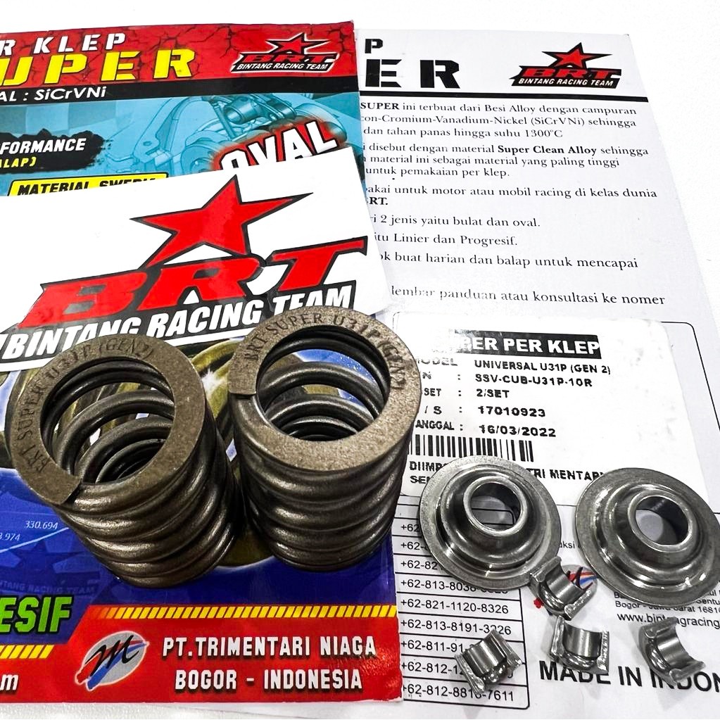 Jual GHIO MOTOR - PER KLEP SUPER BRT GEN 2 PROGRESIF BEBEK MATIC UNIVERSAL+ RETAINER+ KUKU KLEP ...