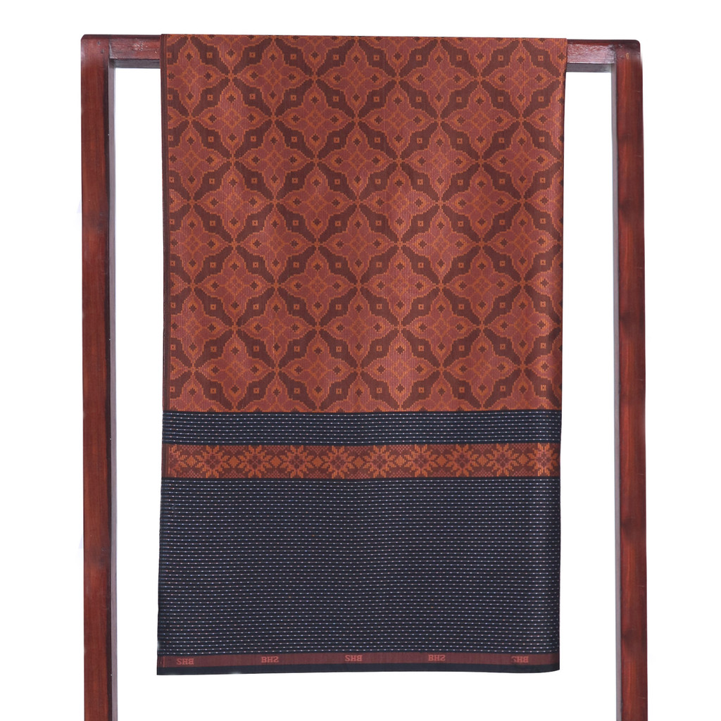 Jual Kain Batik BHS Excellent Motif Jacquard Warna Coklat | Shopee ...