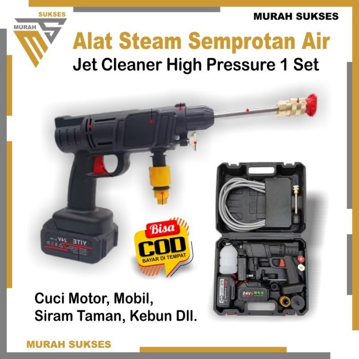 Jual Mesin Semprotan Air Cuci Motor Mobil 1 Set Lengkap Alat Steam Jet ...