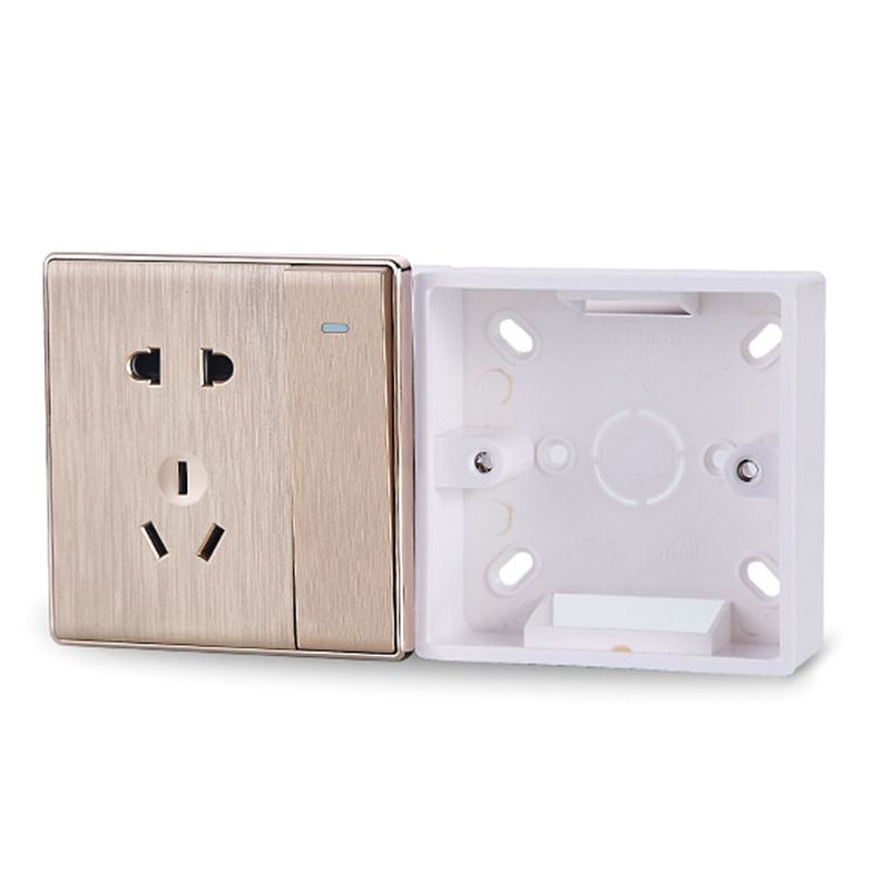 Jual 86X86 PVC Thickening Junction Box Wall Mount Cassette For Switch ...