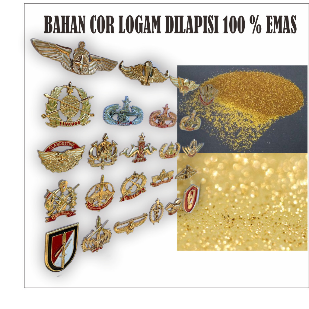 Jual EXCLUSIVE_ATRIBUT Wing / Brevet / Brivet TNI AD / Brevet TNI AU ...