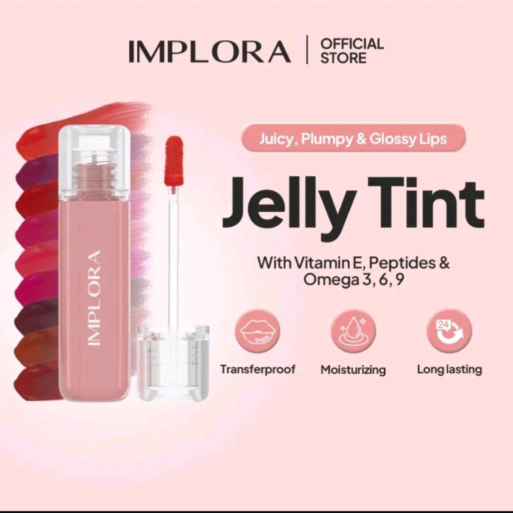 Jual IMPLORA JELLY TINT - LIP TINT IMPLORA, Glossy Lipstick | Shopee ...