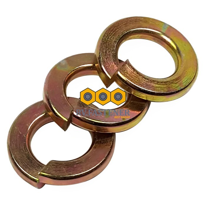 Jual (100 PCS) RING PER SPRING WASHER M8 BESI KUNING - 8 MM | Shopee ...