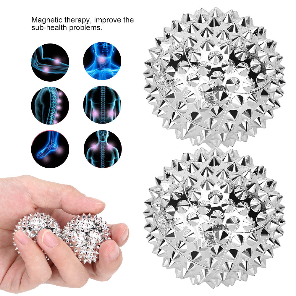 Jual 1pair Hand Acupressure Ball Hand Magnetic Massage Ball Hand ...