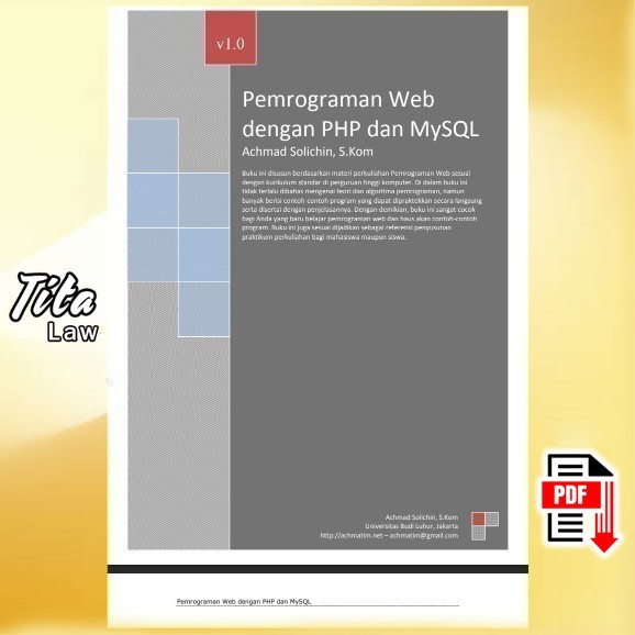 Jual Pemrograman Web dengan PHP dan MySQL (B.Indo) | Shopee Indonesia