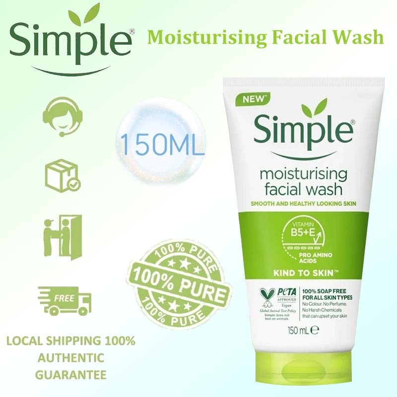 Jual Simple Refreshing Facial Wash Gel/Simple Face Wash/Simple Kind To ...