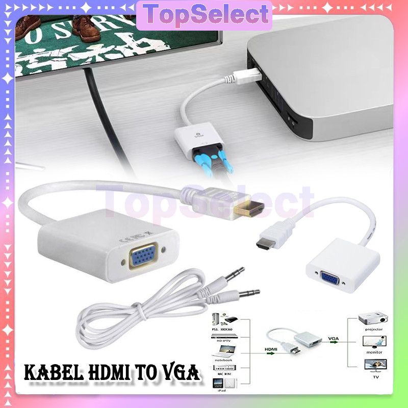 Jual Kabel Multimedia Converter To Vga / Konektor Hdmi To VgaConverter ...