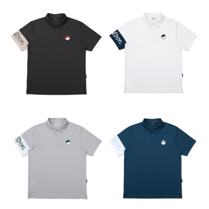 Jual Baju Polo Shirt Golf Pria Man Polyester Visor Cuff Script MLB-523 ...