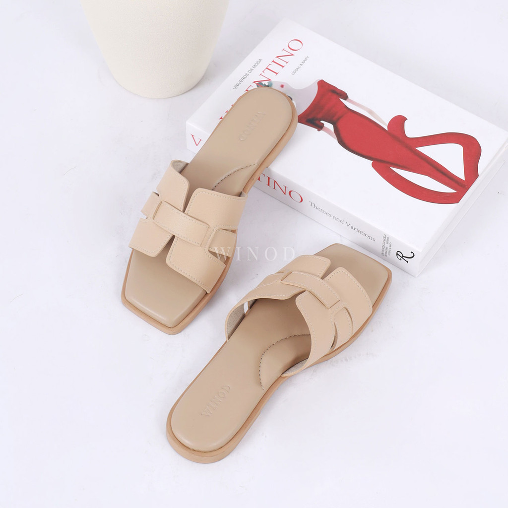Jual WINOD Zoe Sendal Slop Teplek Wanita Kekinian | Shopee Indonesia