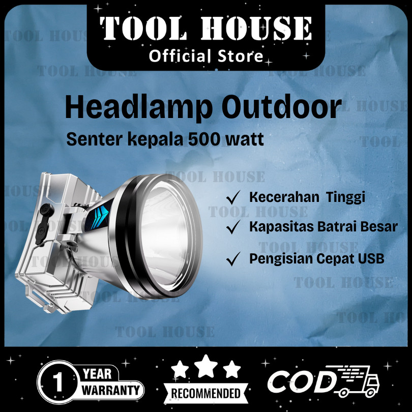 Jual Tool House [Garansi Toko 1 Tahun] Headlamp outdoor Senter kepala ...