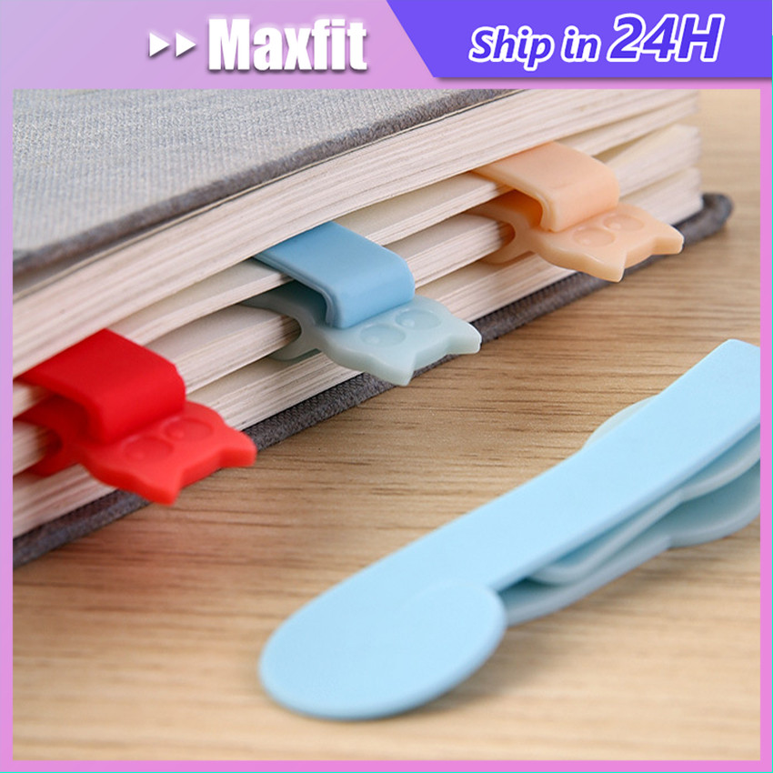 Jual Silicone Bookmark Clip Binder Divider - Pembatas Buku Penanda Buku ...