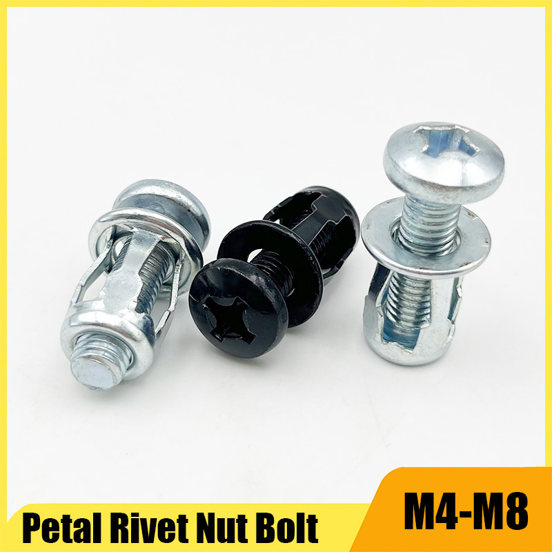 Jual M4 M5 M6 M8 Petal Shape Metal Rivet Nut Expansion Clamp Panel ...