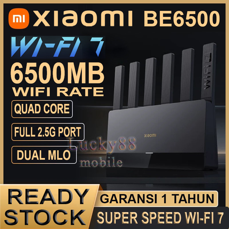 Jual Xiaomi Mi Mesh Router BE6500 Quad Core Wifi 7 6500Mbps 2.5G Gigabit Port Ethernet Wireless ...