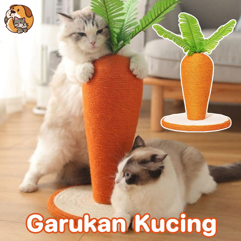 Jual Garukan Kucing Cat Scratcher Berbentuk Wortel Papan Sisal Climbing ...