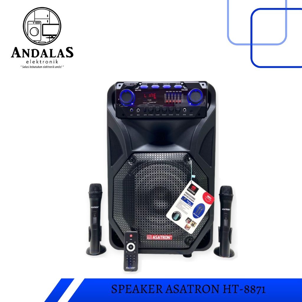 Jual Speaker aktif 12 inch asatron speaker meeting bluetooth HT 8871 ...