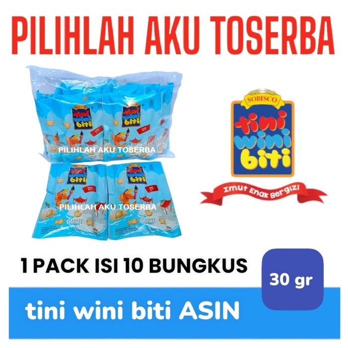 Jual Biskuit TINI WINI BITI 30 gram Rasa ASIN - ( HARGA 1 PACK ...