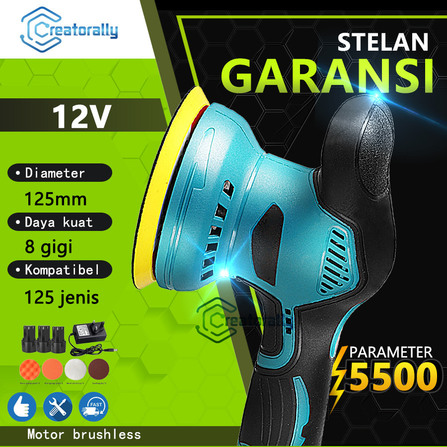Jual CREATORALLY mesin poles mobil lengkap murah alat poles body motor ...
