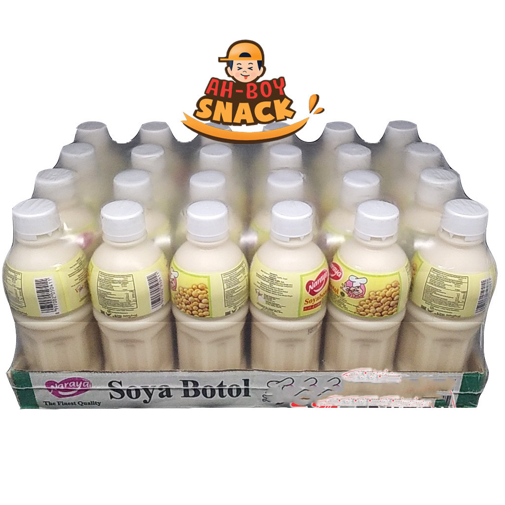 Jual NARAYA SOYA BOTOL 220ML - ISI 24 PCS - SUSU KACANG NARAYA SOYA ...