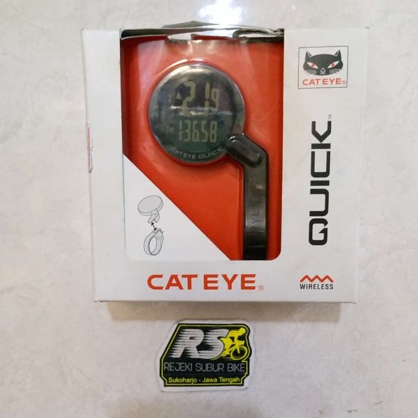 Jual CATEYE QUICK speedometer cyclo computer wireless barfly | Shopee ...