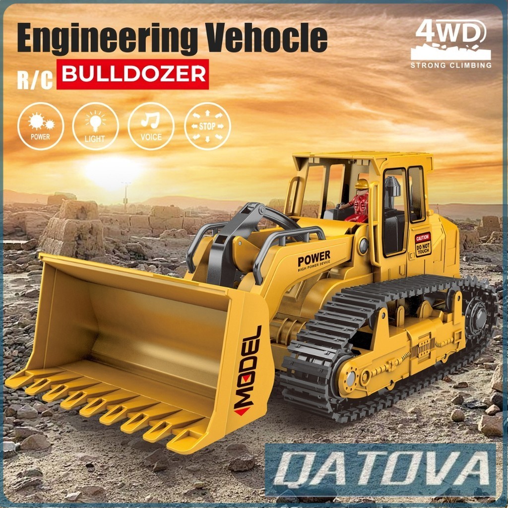 Jual QATOVA MAINAN RC BULLDOZER REMOTE CONTROL 6 CH RC MOBIL KONSTRUKSI ...