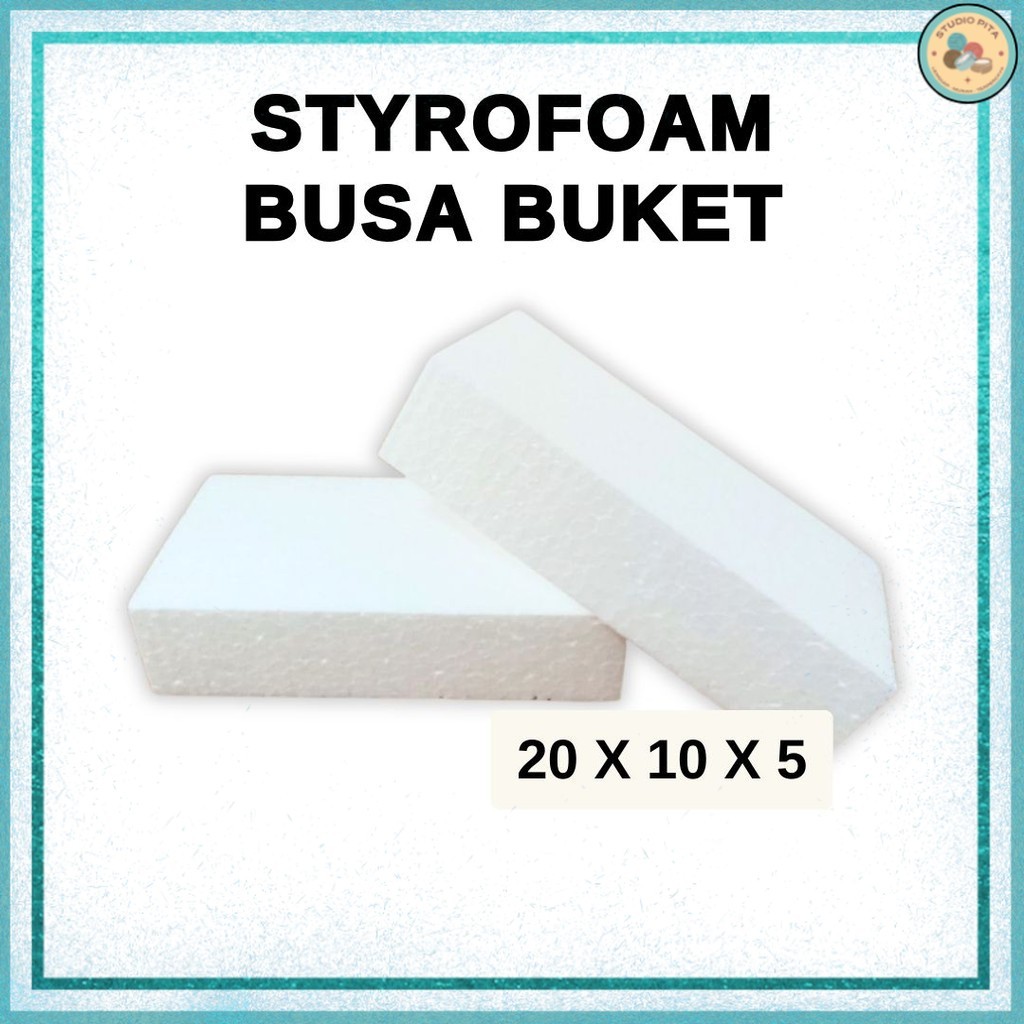 Jual Busa Buket Bunga Putih / Floral Foam Styrofoam | Shopee Indonesia