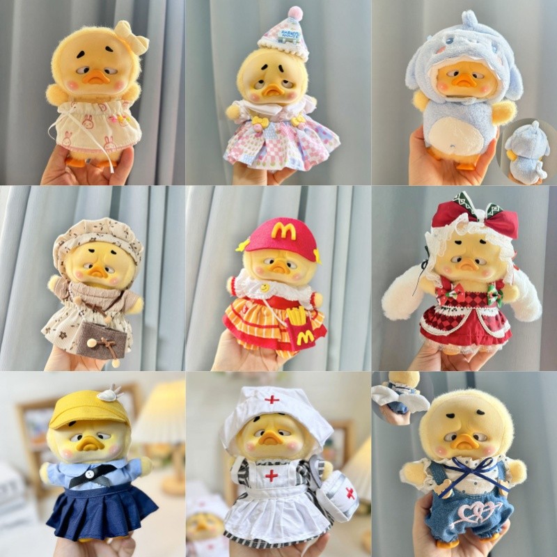 Jual 【ready】 15CM~20CM UPSET DUCK LABUBU Teddy LULU pakaian boneka ...