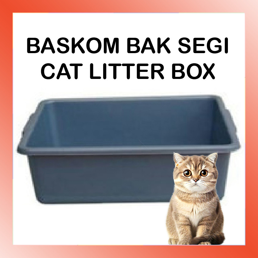Jual LAMMORO > AL61 Ember Baskom SEGI ABU Cat Litter Box Pasir Kucing ...