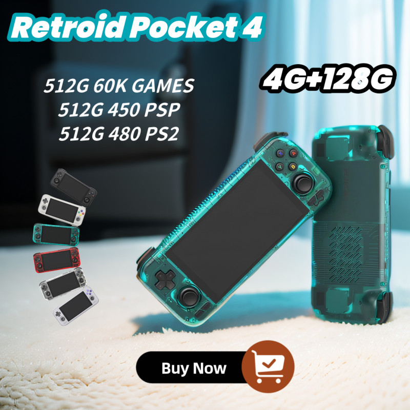 Jual Retroid Pocket 4 RP4 Handheld Game Console 4G+128G 4.7Inch Touch ...