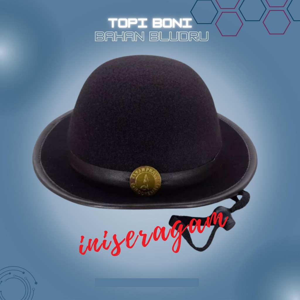 Jual Topi Pramuka Topi Boni Perempuan Ceweki Rajut Laken Bludru Logo ...