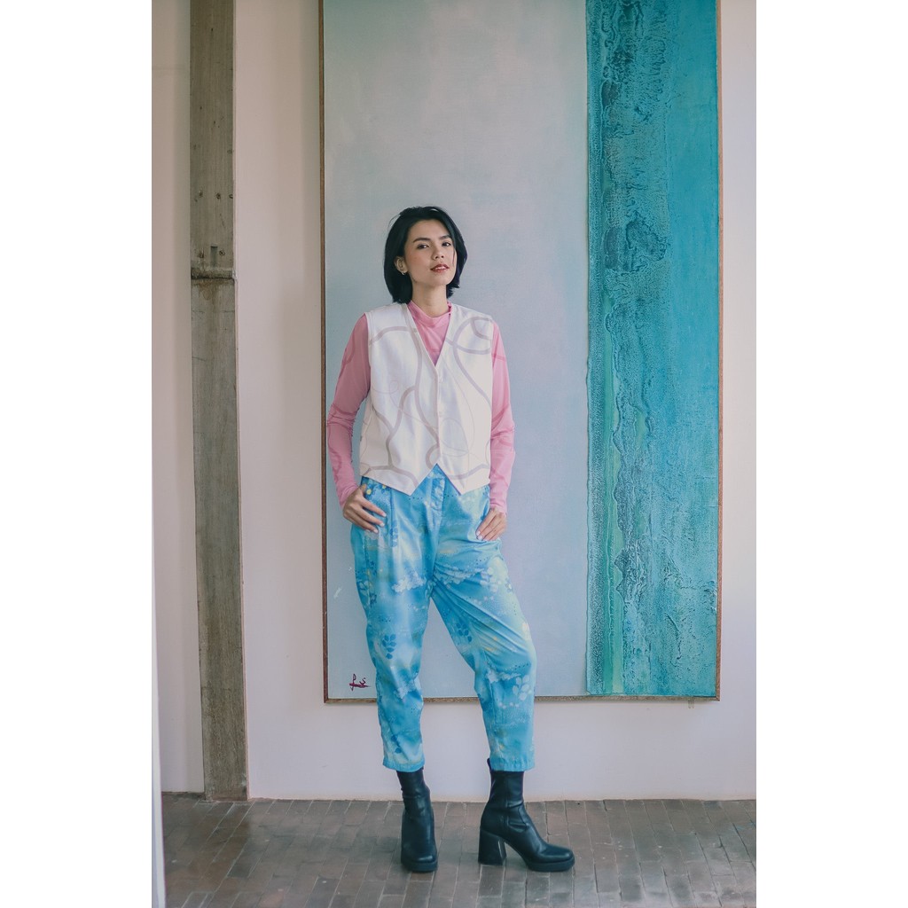 Jual Calla The Label - Calla x Adinia Denim Mindy Vest In Ivory ...