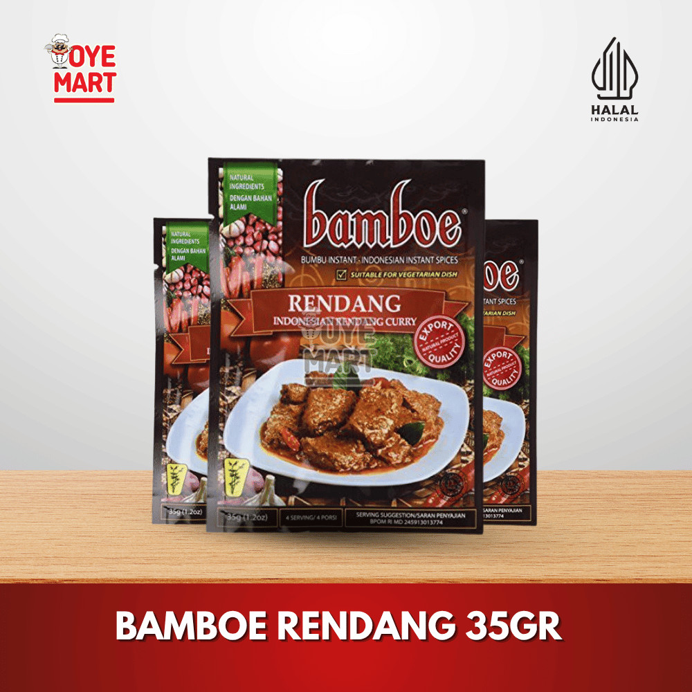Jual BAMBOE BUMBU RENDANG INSTAN 35GR | Shopee Indonesia