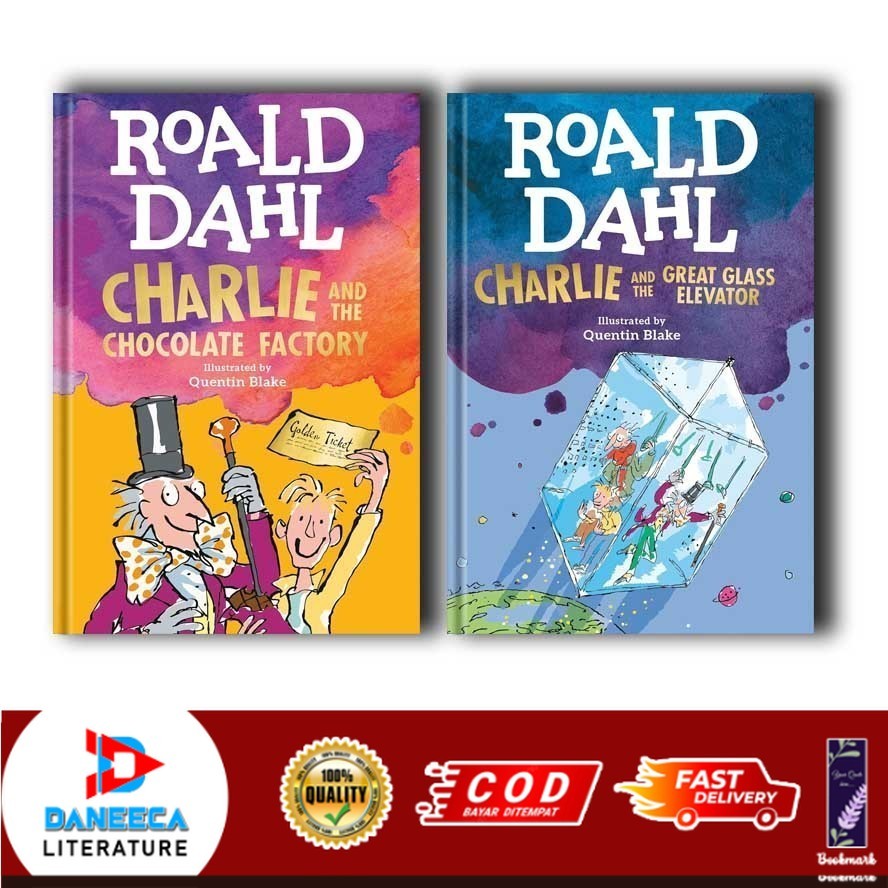 Jual Charlie and the Chocolate Factory & The Great Glass Elevator by ...