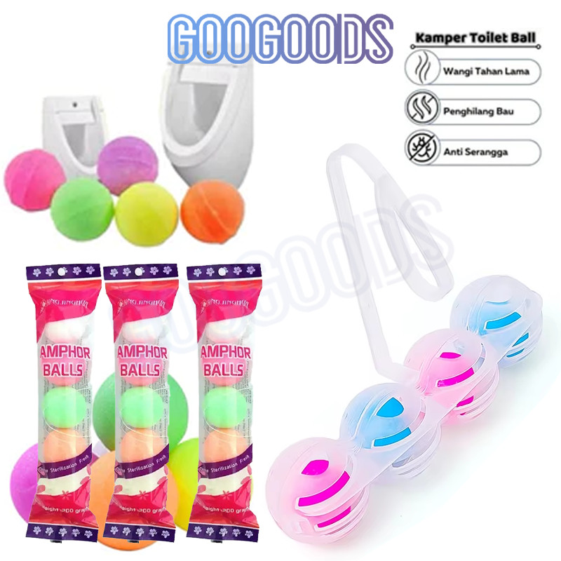 Jual GG Kamper Toilet Ball isi 5 kapur barus warna warni anti ngengat ...